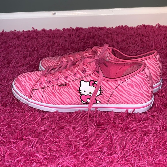 Vans | Shoes | Vans X Hello Kitty Sanrio Ferris Lo Pro Lace Zebra Print ...